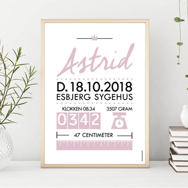 Takkeplakat til VENINDE/VEN/MOR etc Personlig Plakat - byLILIANLUND