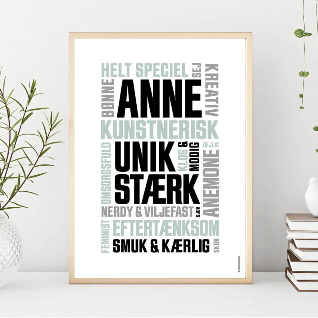 VENINDE / VEN / KONFIRMAND / DATTER /SØN Personlig Plakat - byLILIANLUND